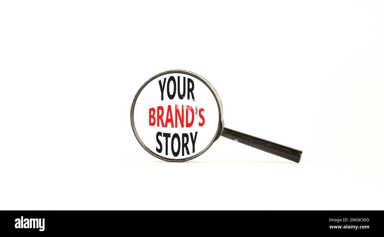 Branding and your brand story symbol. Concept words Your brands story ...