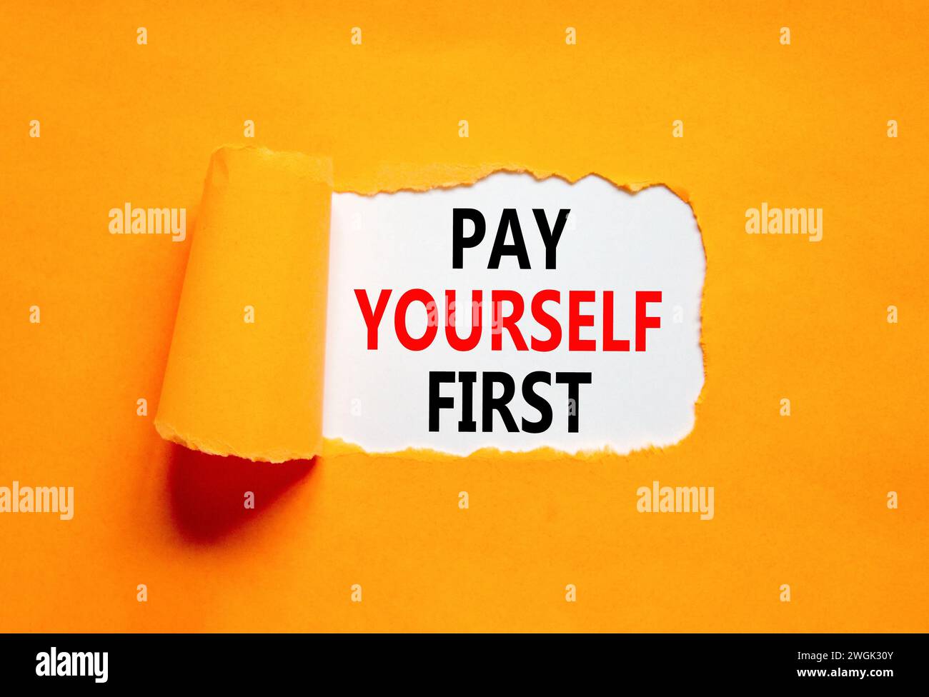 Pay yourself first symbol. Concept words Pay yourself first on ...