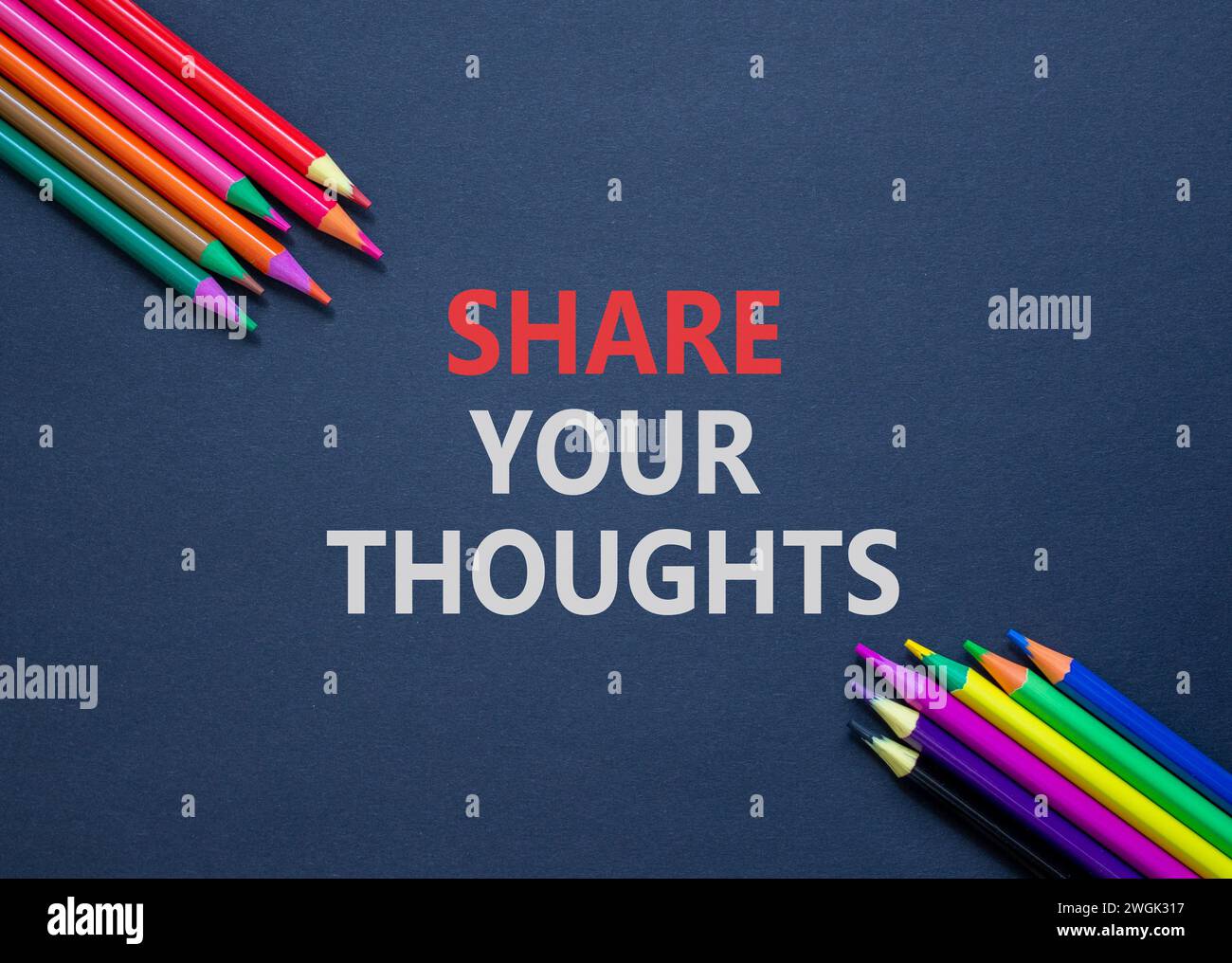 Share your thoughts symbol. Concept words Share your thoughts on ...