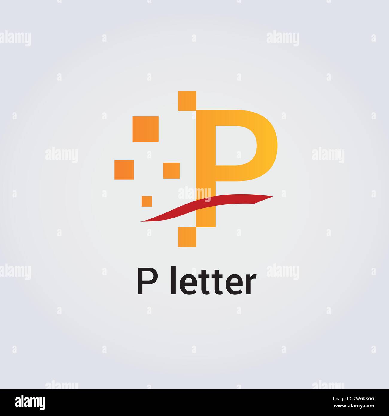 P Letter Icon Design Single Isolated Logo Design Brand Corporate ...