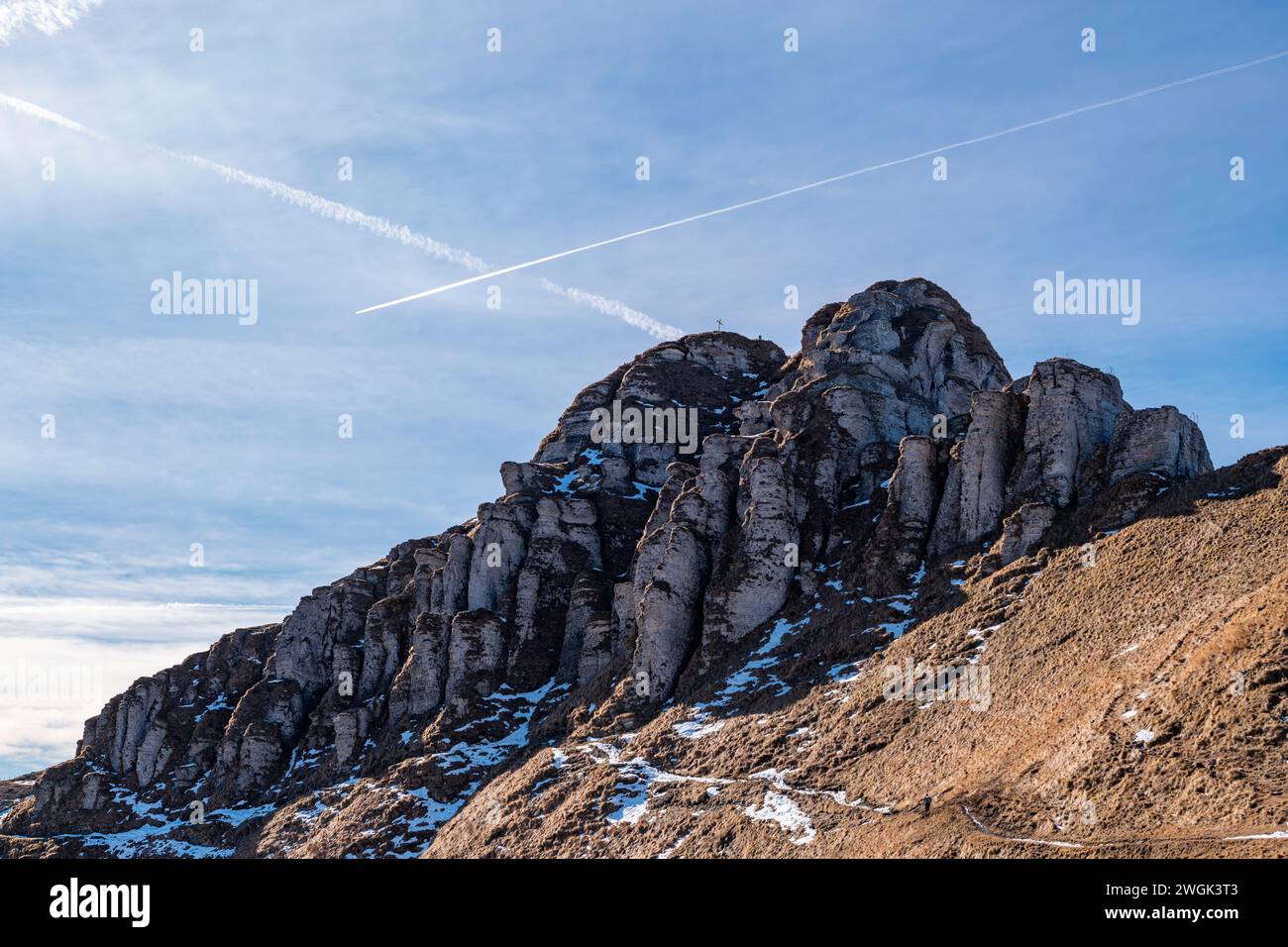 Winter view of Mount Generoso Stock Photo - Alamy