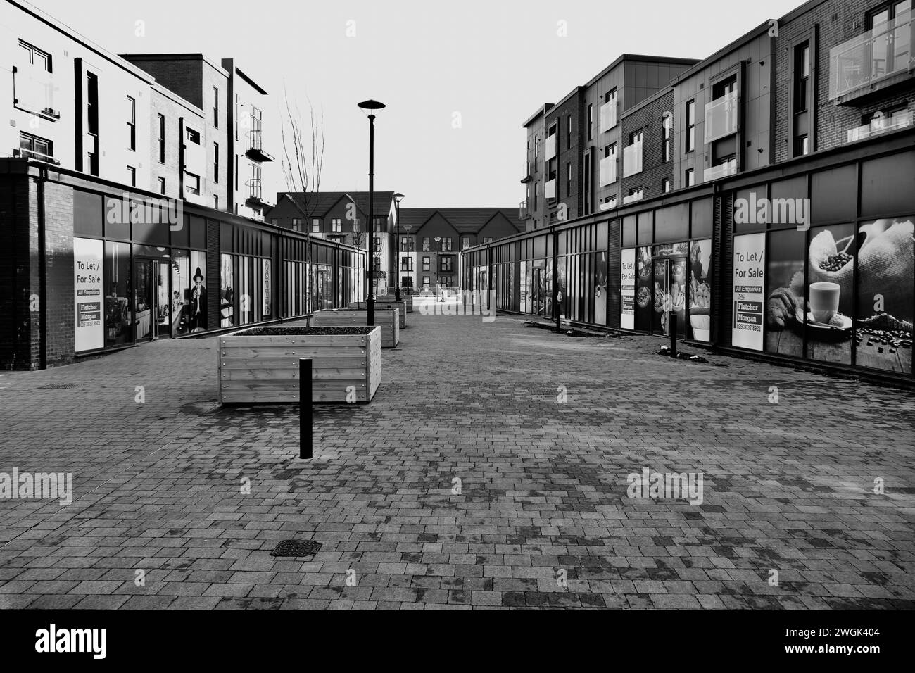 Barry, Vale of Glam, Wales 02 Feb 2024: The Business Quarter located on ...