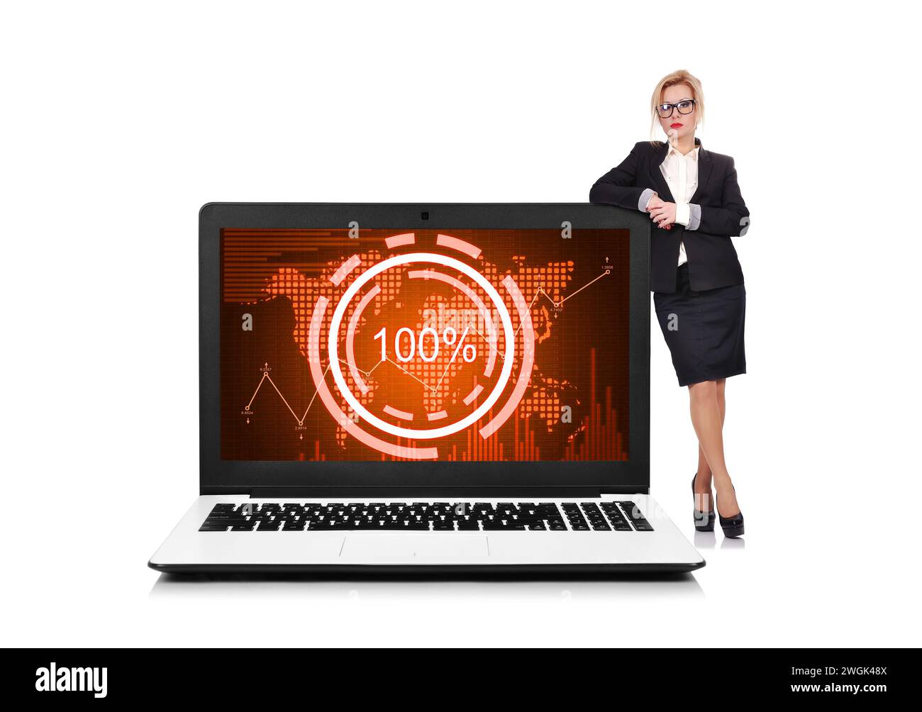 World map data charts digital hi-res stock photography and images - Alamy