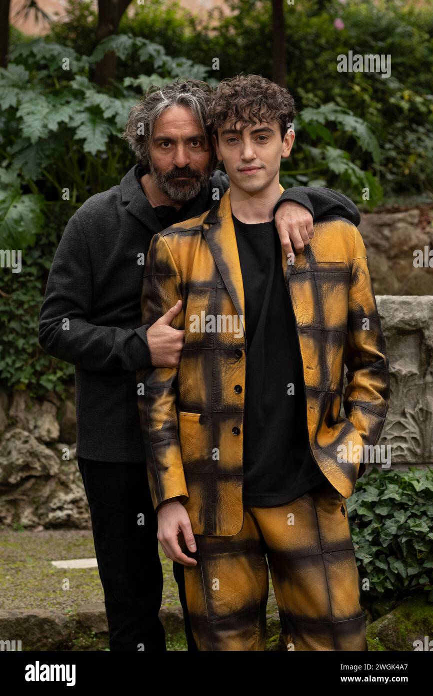 Naples, Italy. 04th Feb, 2024. Saverio Costanzo and Michele Bravi are ...