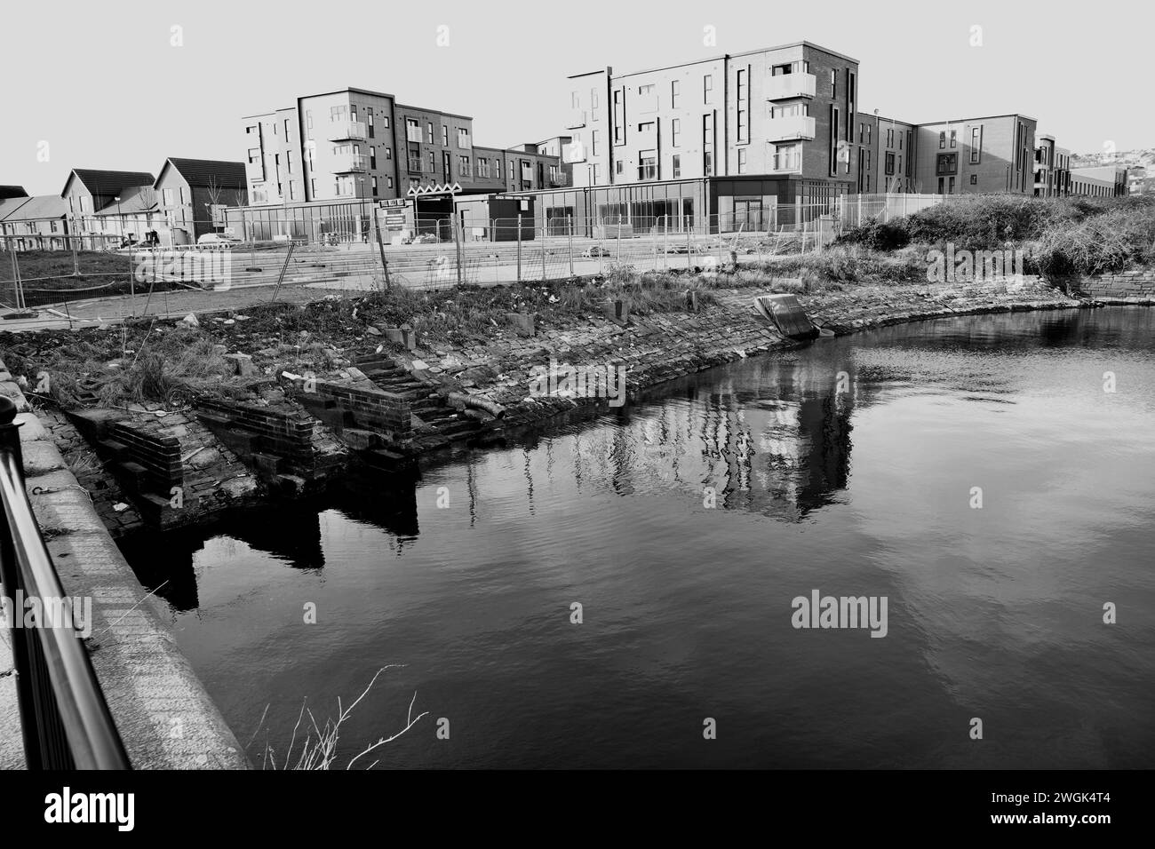 Barry, Vale of Glam, Wales 02 Feb 2024: The Business Quarter located on ...
