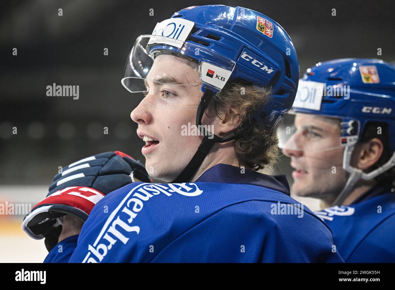 Prague, Czech Republic. 05th Feb, 2024. Filip Kral, left, attends Czech ...