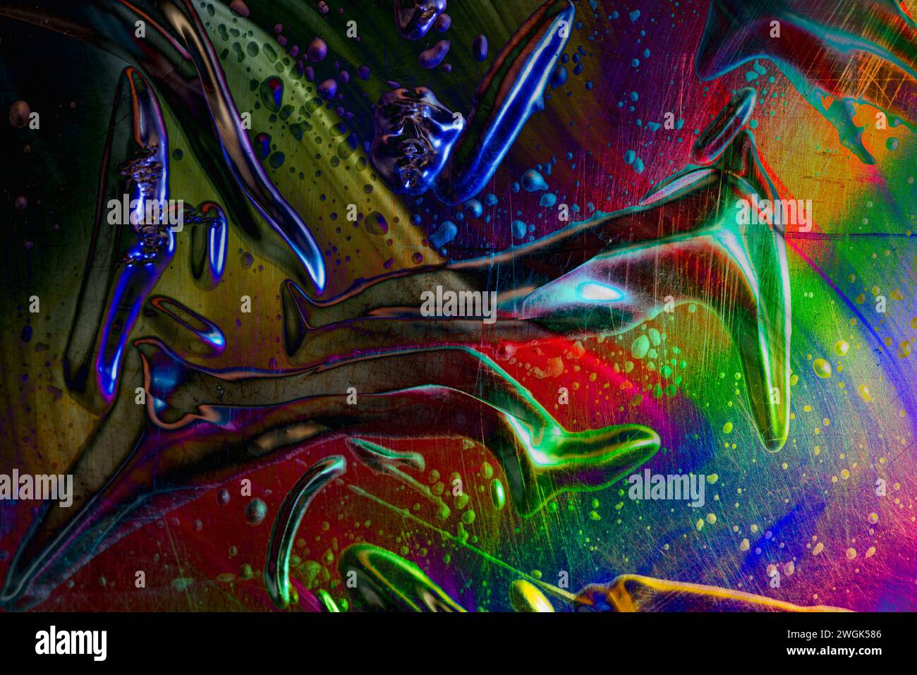 Colorful abstract image of bubble wrap with the bubble and scratch ...