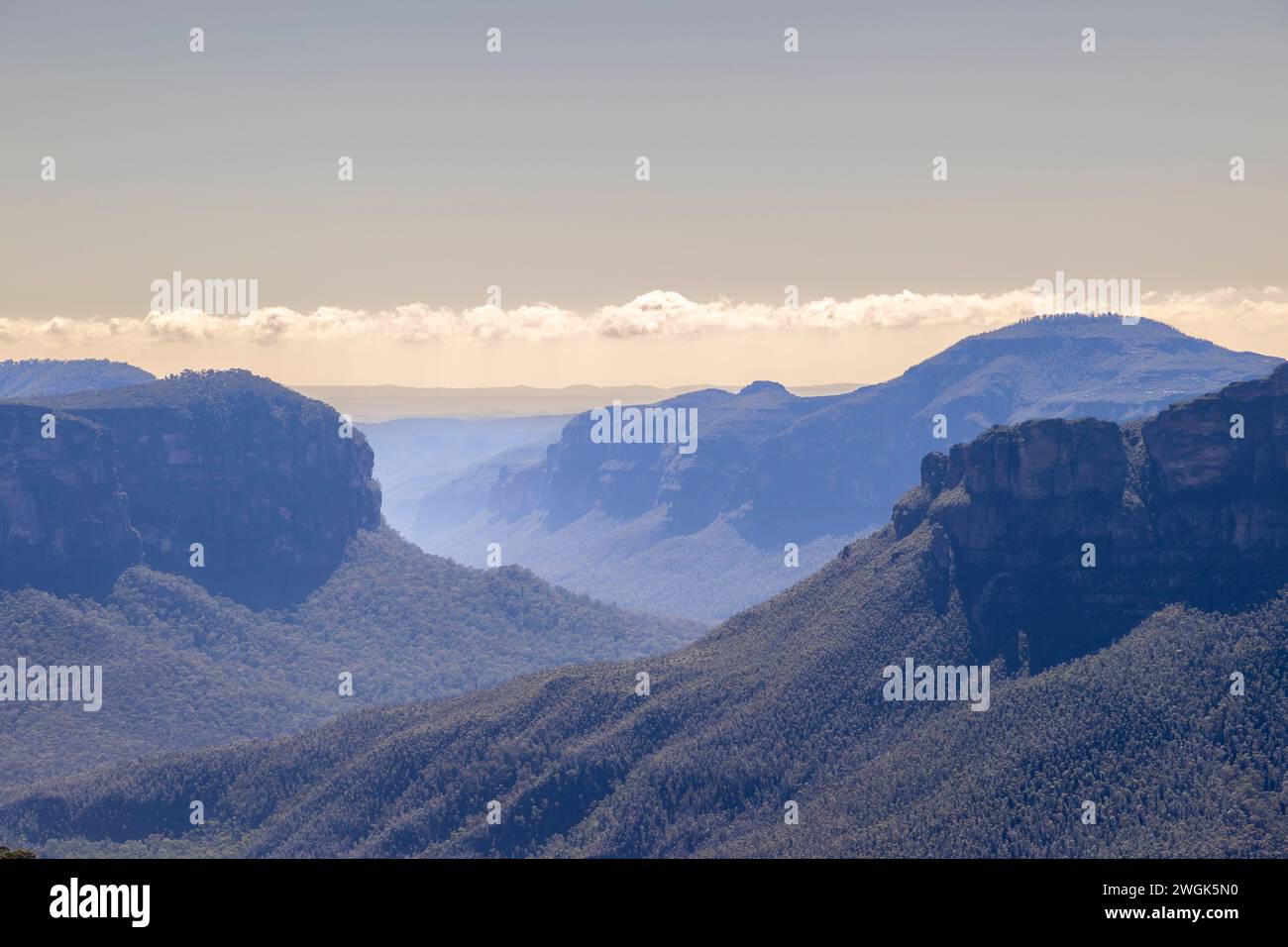 Photograph of the large and beautiful Grose Valley in Blackheath in the ...