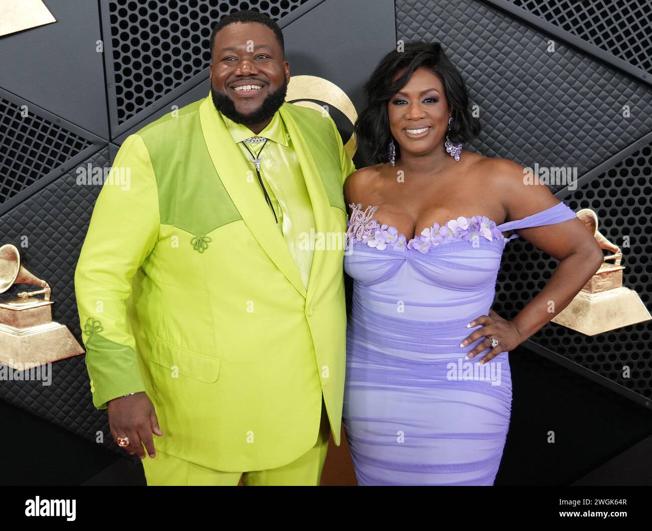 Los Angeles, USA. 04th Feb, 2024. (L-R) The War And Treaty - Michael ...