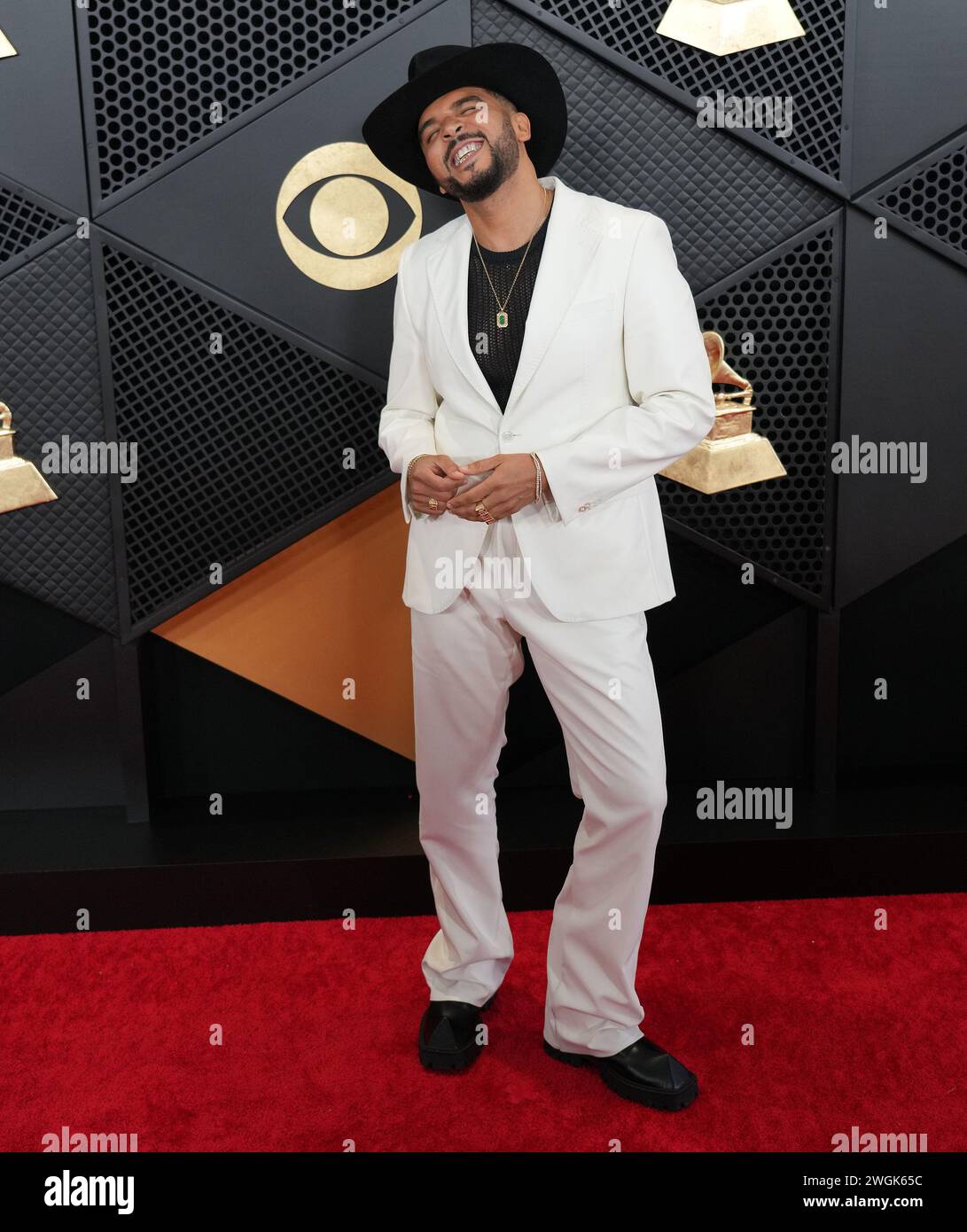 Los Angeles, USA. 04th Feb, 2024. Jemel McWilliams arrives at the 66th ...