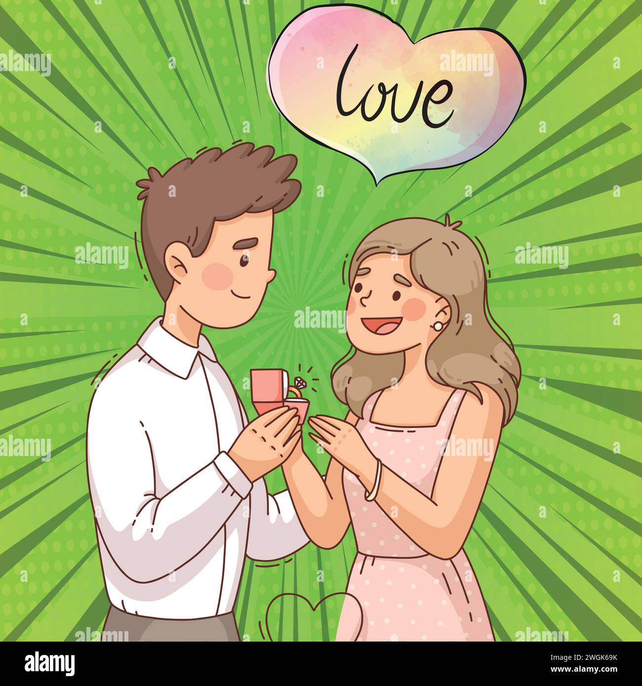 60s couple Stock Vector Images - Alamy