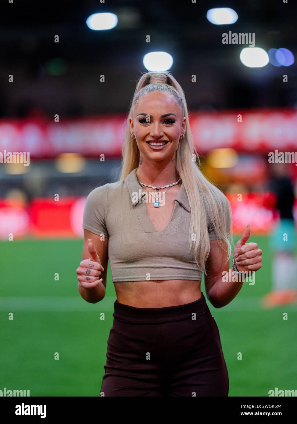 Cologne, Germany. 05th Feb, 2024. Alisha Lehmann, Swiss national soccer ...