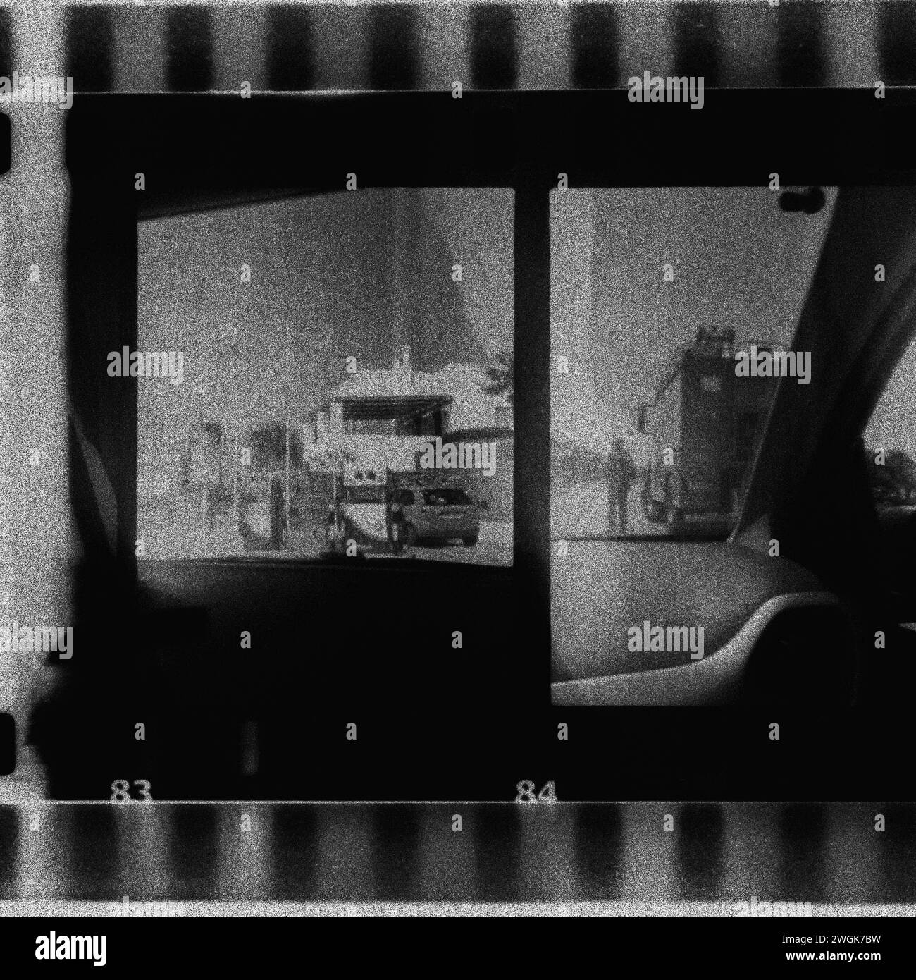 Black and white analogic negative, France Stock Photo - Alamy