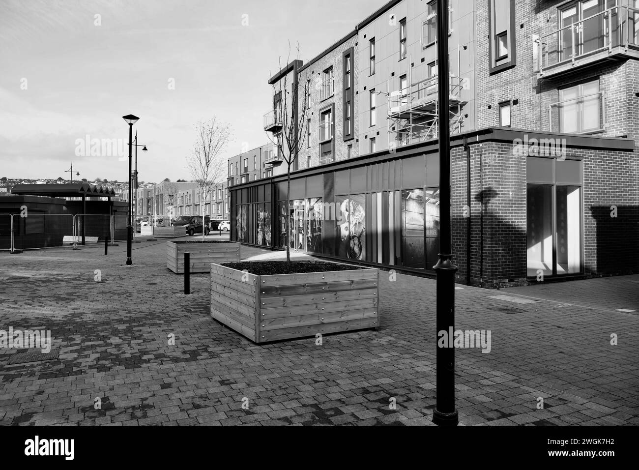 Barry, Vale of Glam, Wales 02 Feb 2024: The Business Quarter located on ...