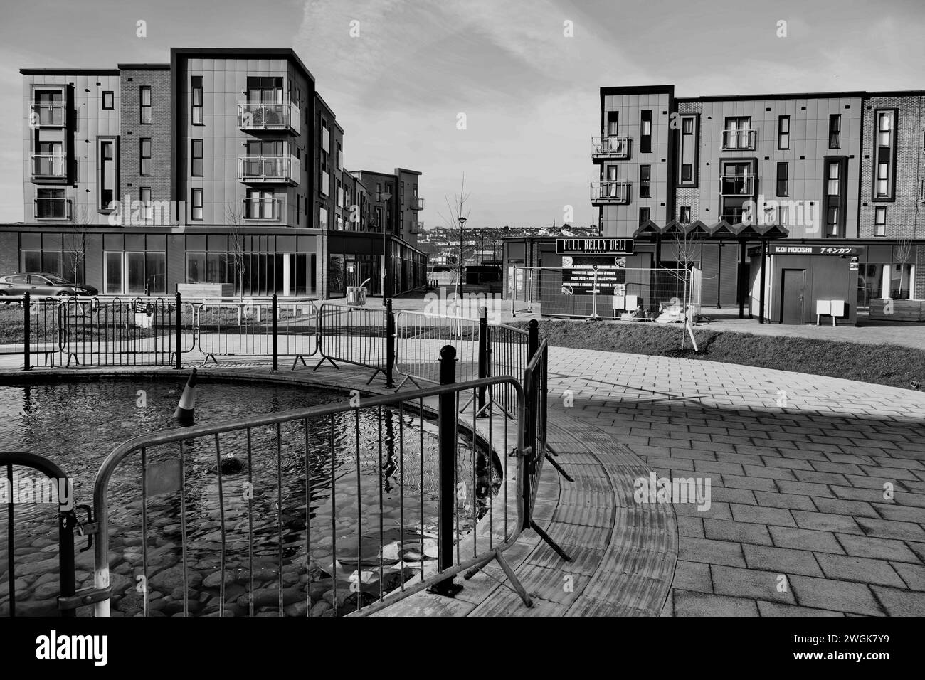 Barry, Vale of Glam, Wales 02 Feb 2024: The Business Quarter located on ...
