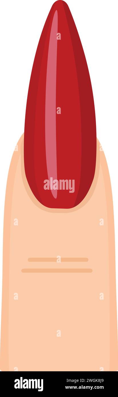 Stylish nail icon cartoon vector. Acrylic studio beauty Stock Vector ...