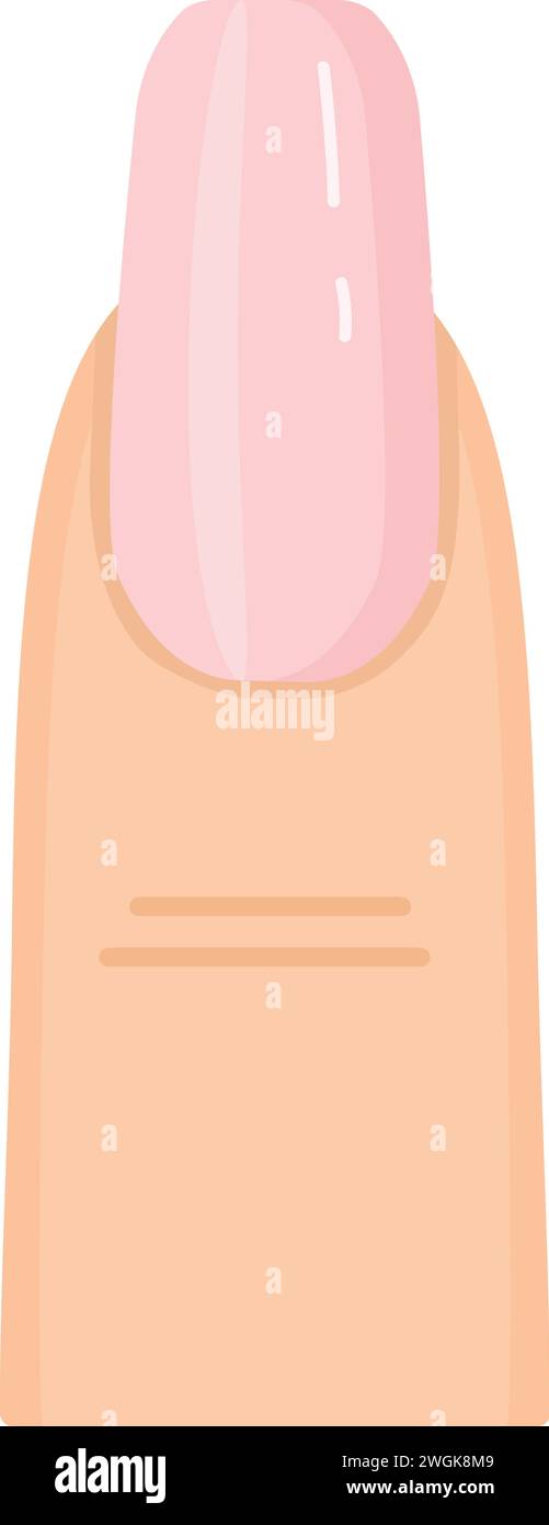 Pink nail fashion icon cartoon vector. Therapy glamourous Stock Vector ...