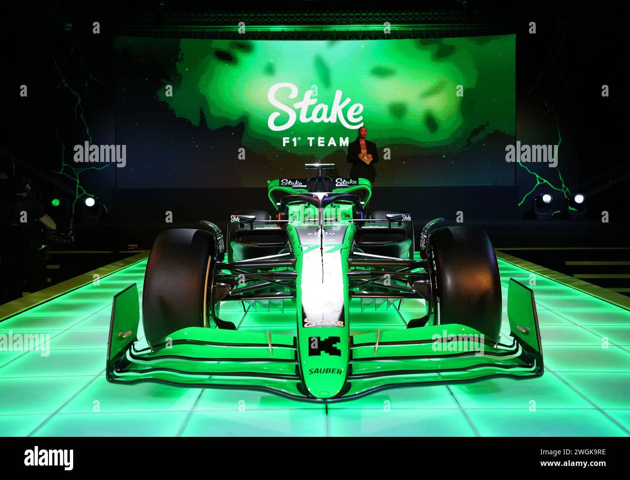The unveiling of the Stake F1 Team C44 car during a launch event at Guildhall, London. Picture ...