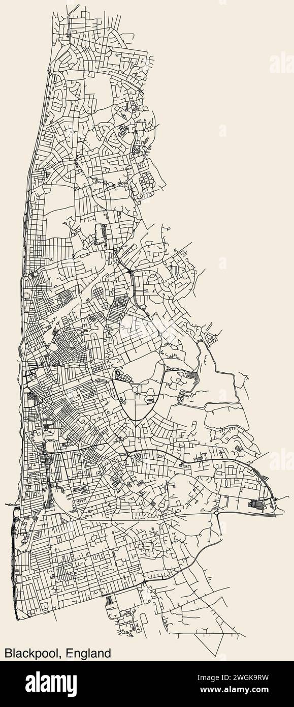 map england blackpool