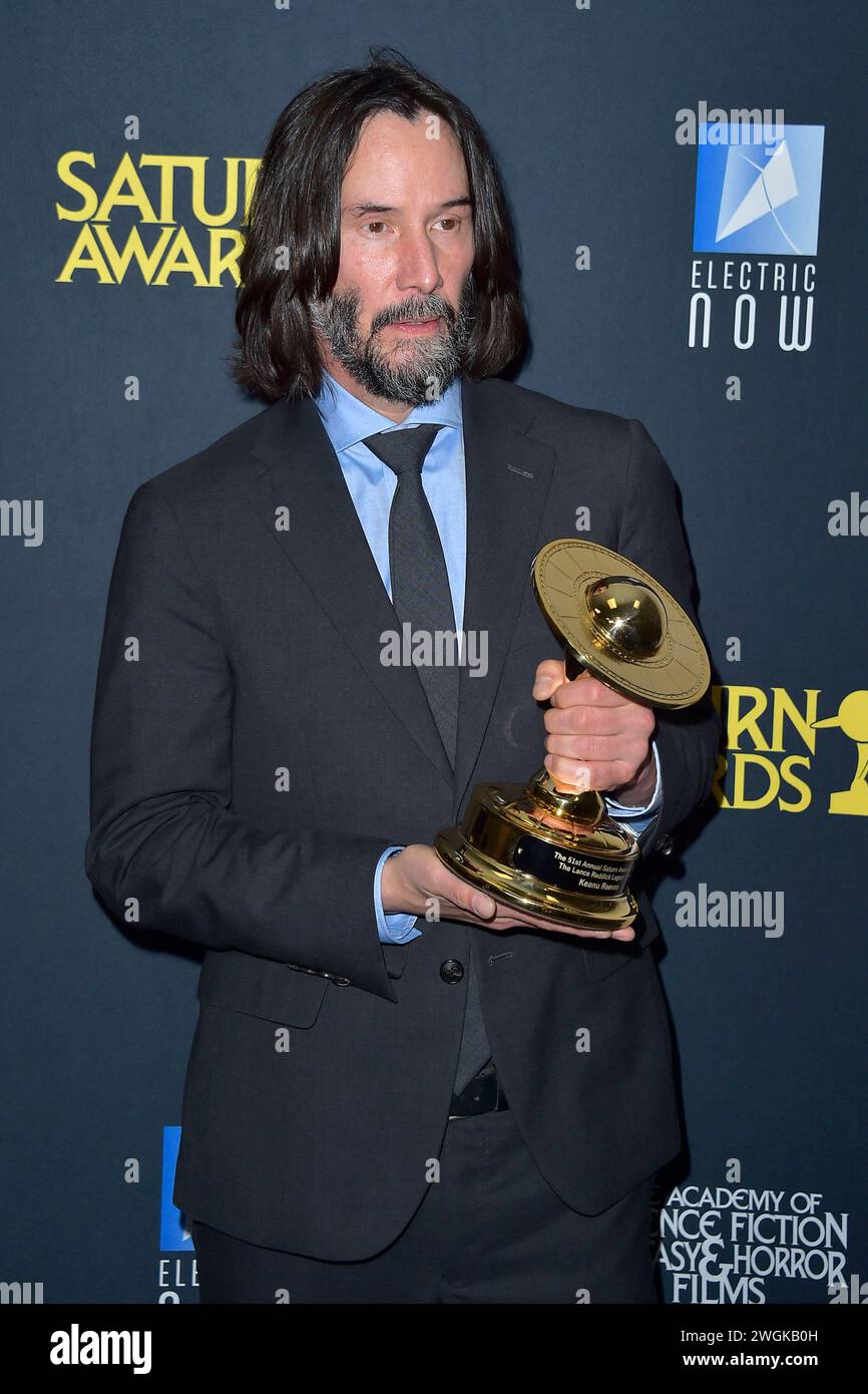 Keanu Reeves bei der Verleihung der 51. Saturn Awards 2024 im Los ...