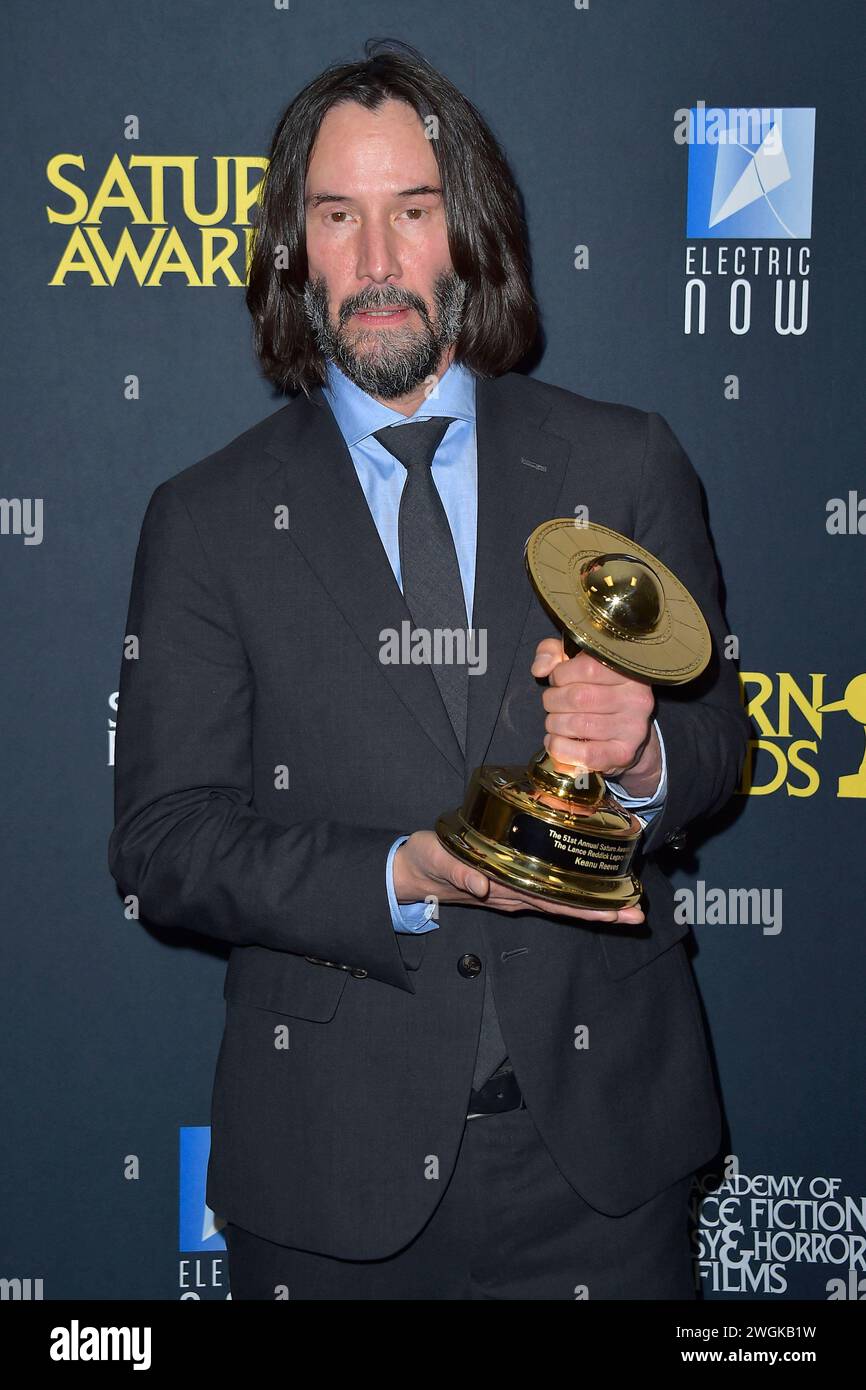 Keanu Reeves bei der Verleihung der 51. Saturn Awards 2024 im Los ...