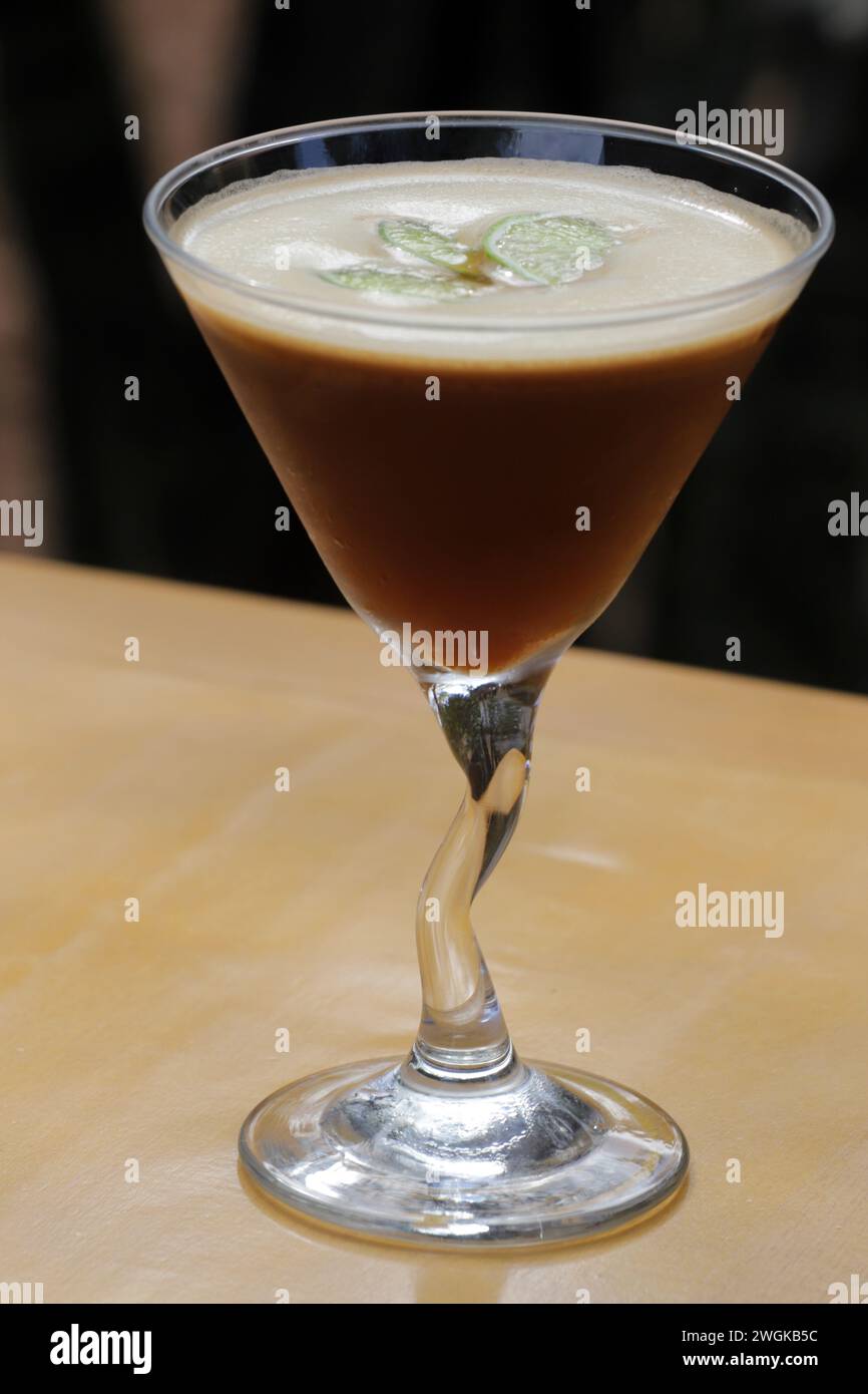 A Shakerato coffee drink cup Stock Photo - Alamy