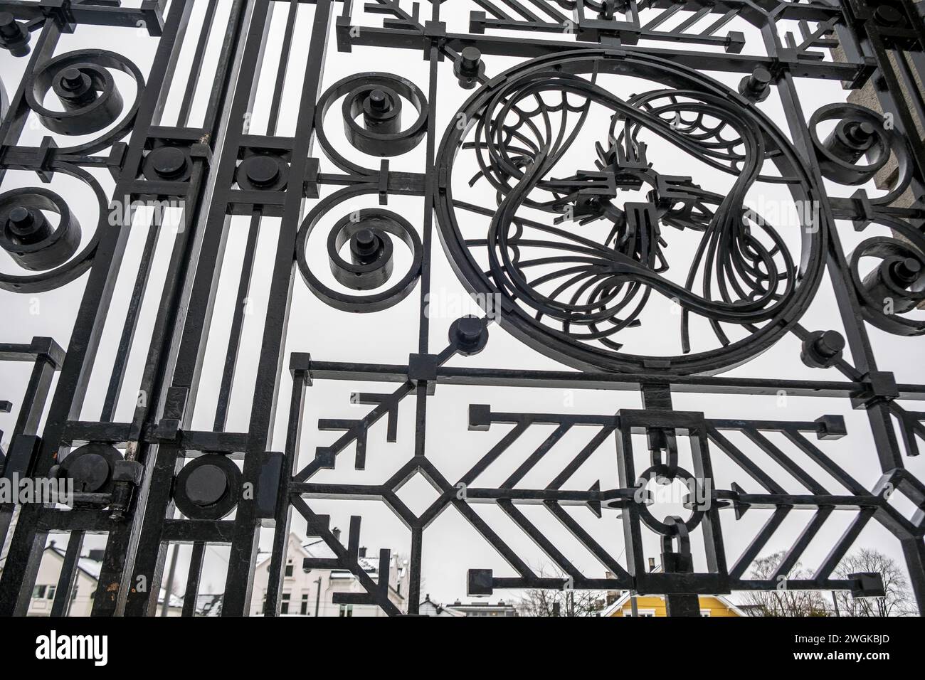 Gate at Frogner Park, Oslo, Norway Stock Photo - Alamy