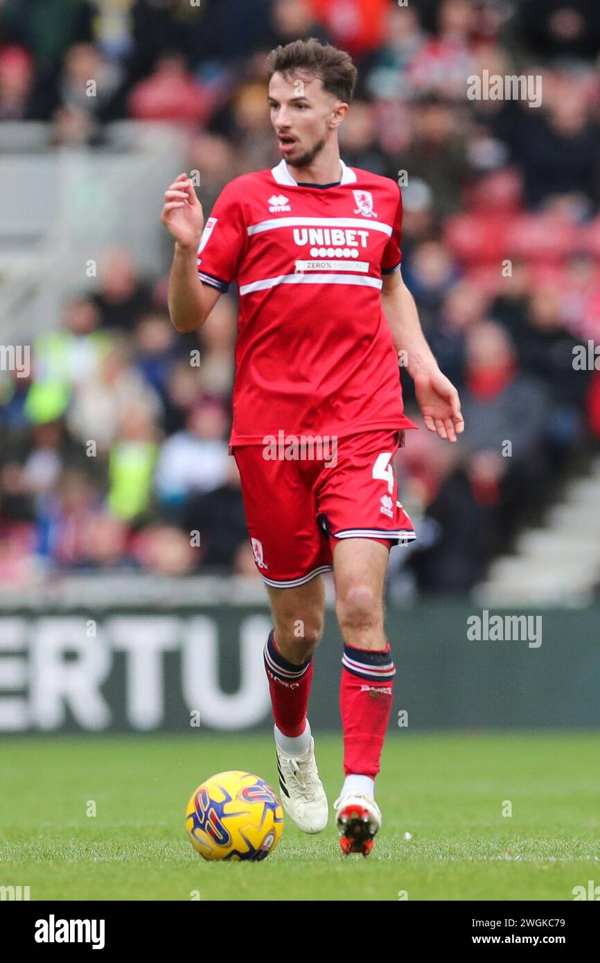 Middlesbrough, UK. 04th Feb, 2024. Middlesbrough midfielder Dan ...