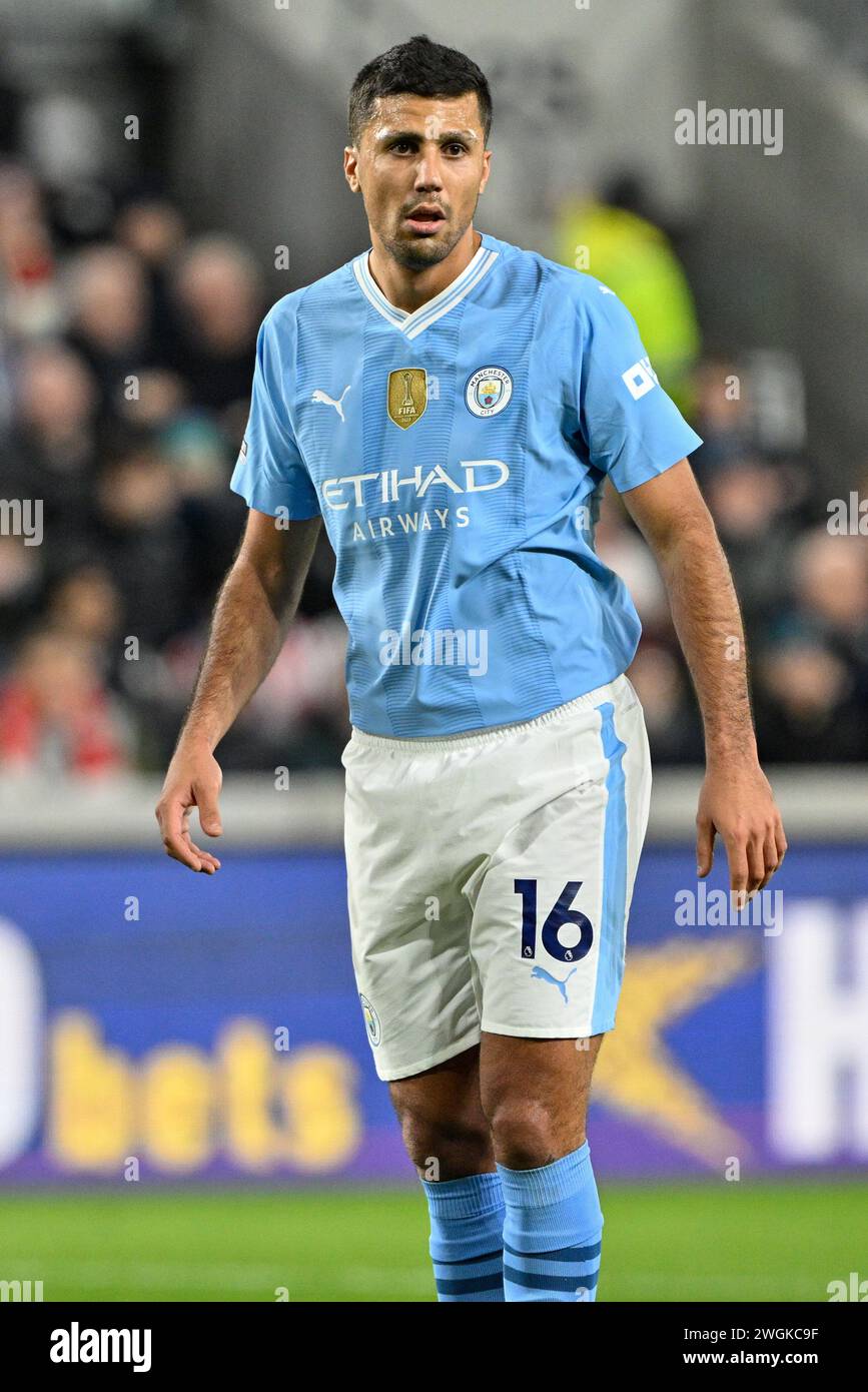 Rodri of Manchester City during the Premier League match Brentford vs ...