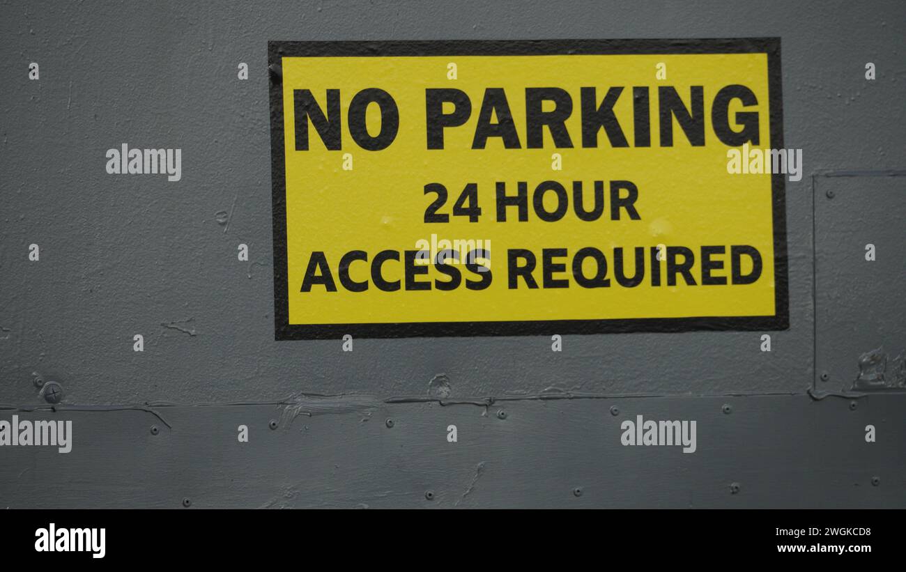 No Parking Signs On Industrial Units Due To Access Requirements For
