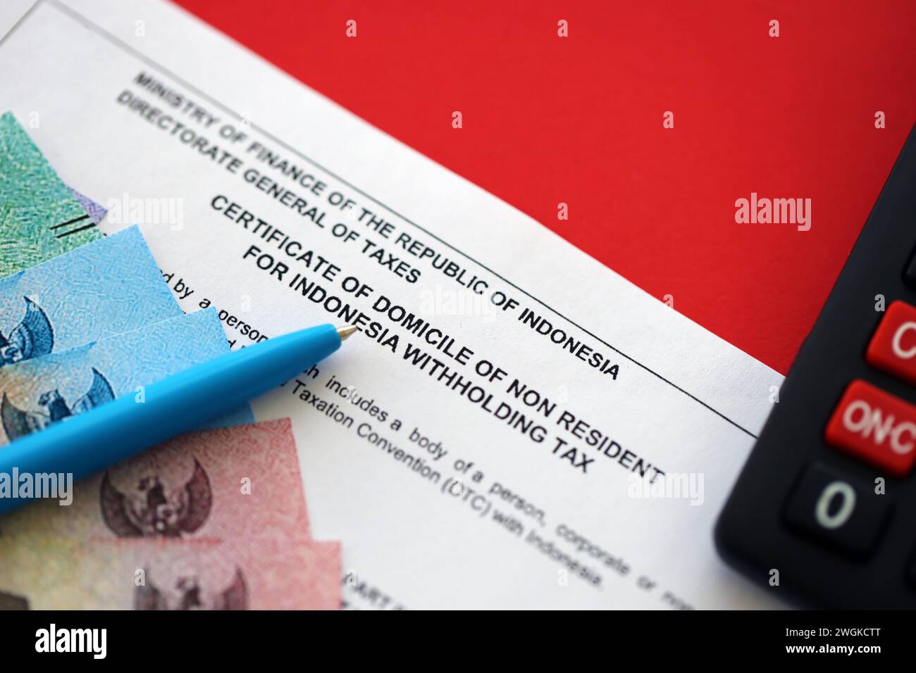 Indonesian tax form DGT certificate of domicile of non resident for ...