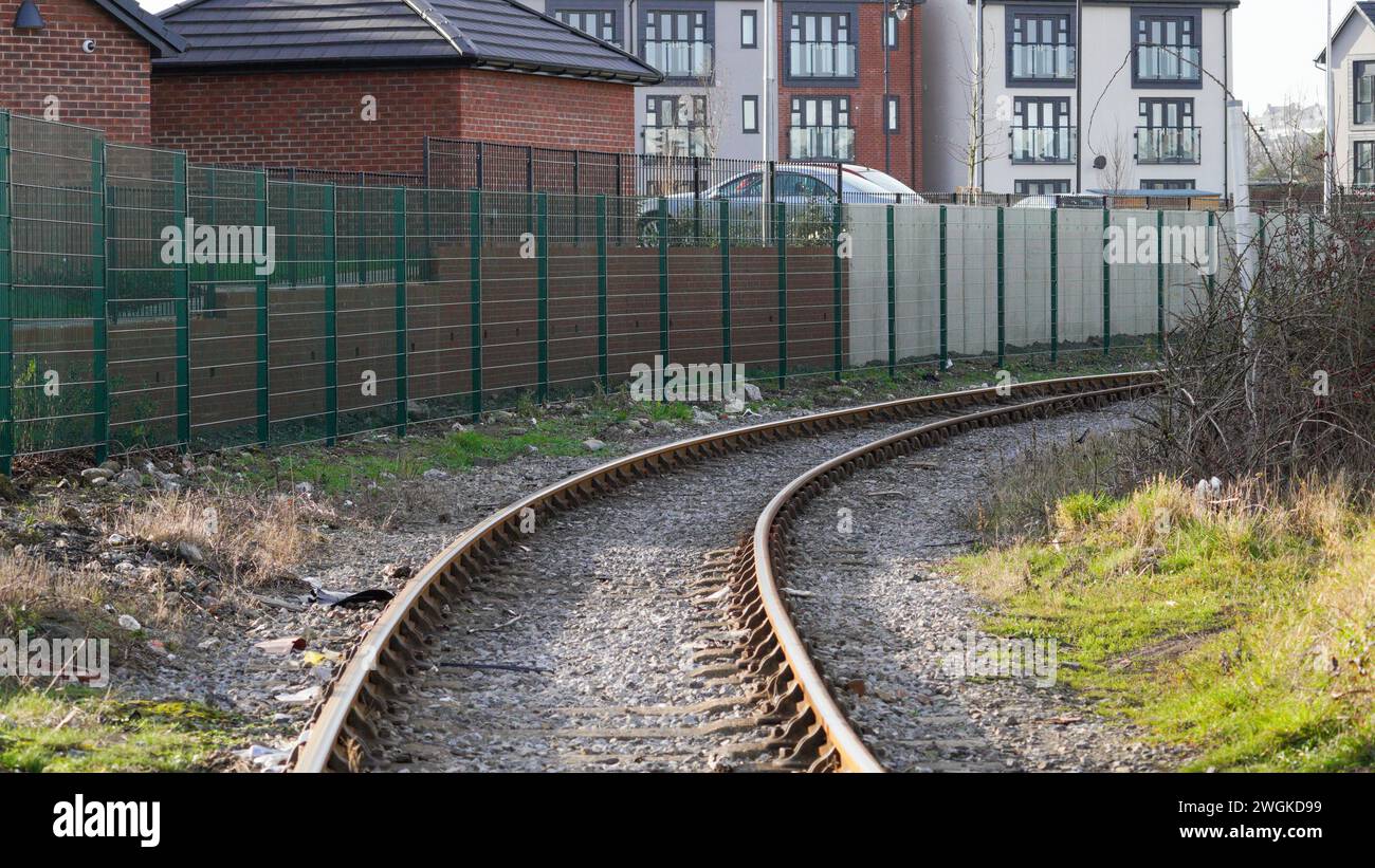Barry dock regeneration: old rail tracks run behind the latest phase of ...