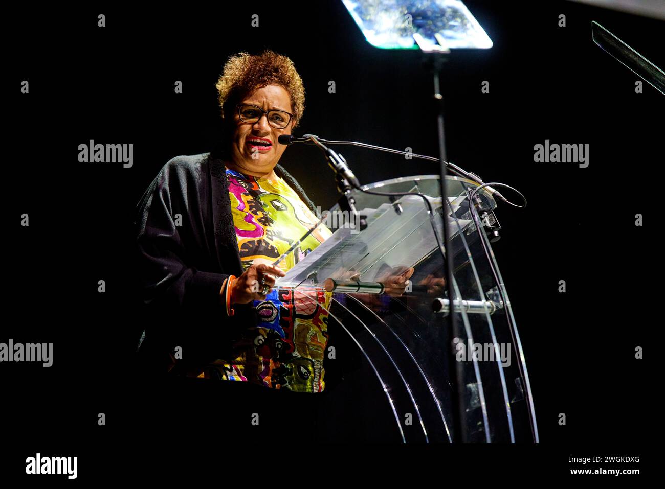 Manchester Culture Awards 2023 presenter Jackie Kay CBE Scottish poet ...
