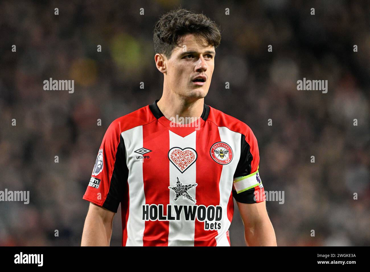 Christian Nørgaard of Brentford during the Premier League match ...