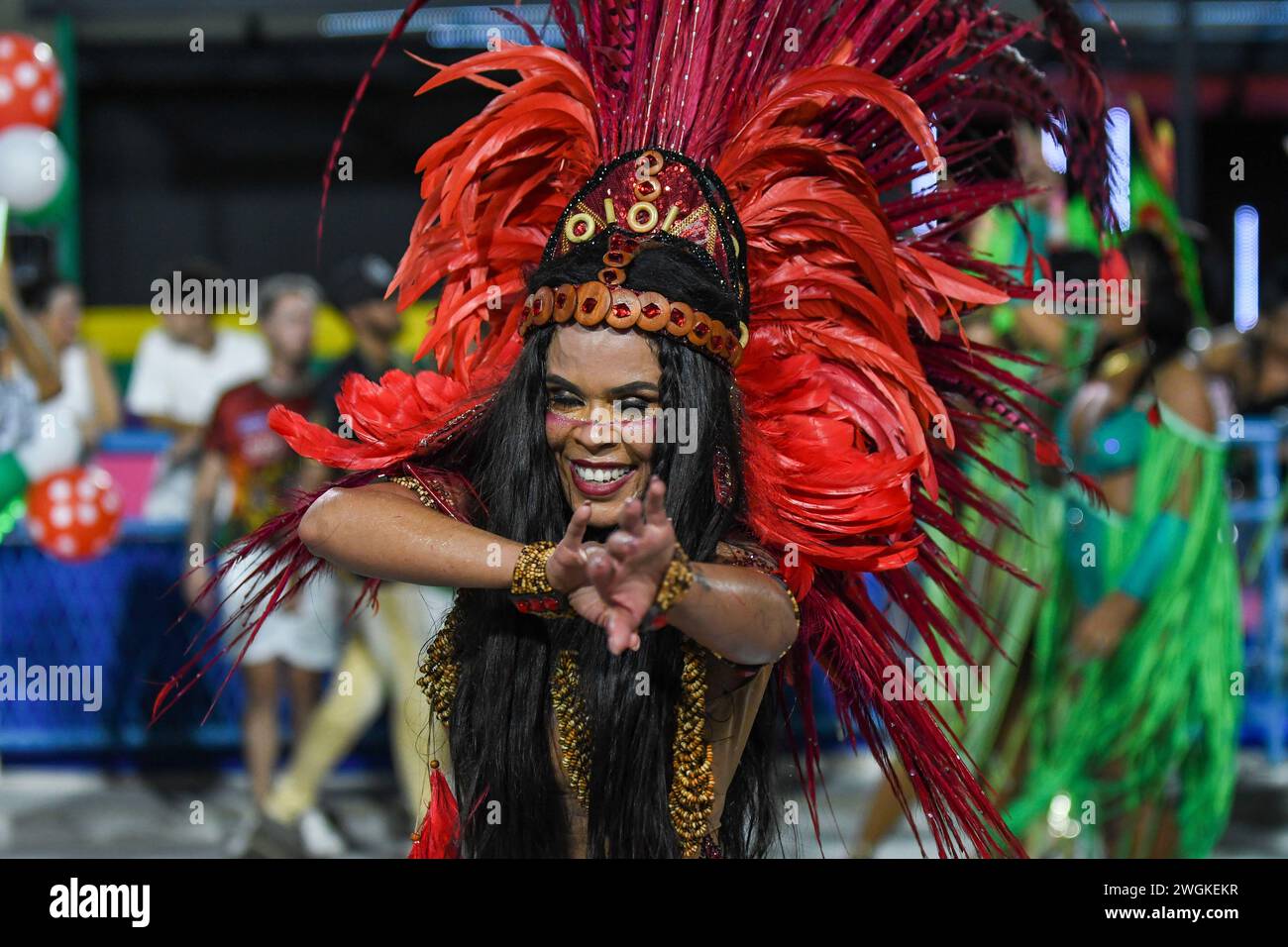 Rio, Brazil - February 03, 2024, Preparatory rehearsal for Carnival ...