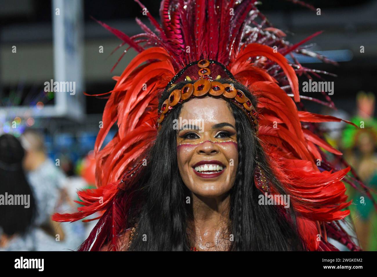 Rio, Brazil - February 03, 2024, Preparatory rehearsal for Carnival ...
