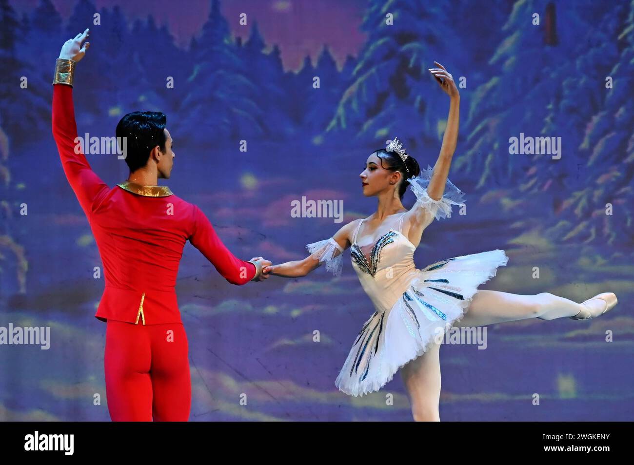 London, UK. February 5th, 2024. Casts performs for The Nutcracker - The ...