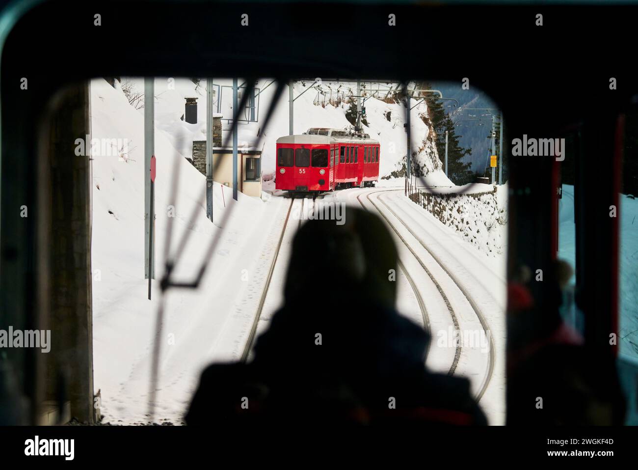 Chamonix Mont Blanc, France. Montenvers Railway or Chemin de fer du ...