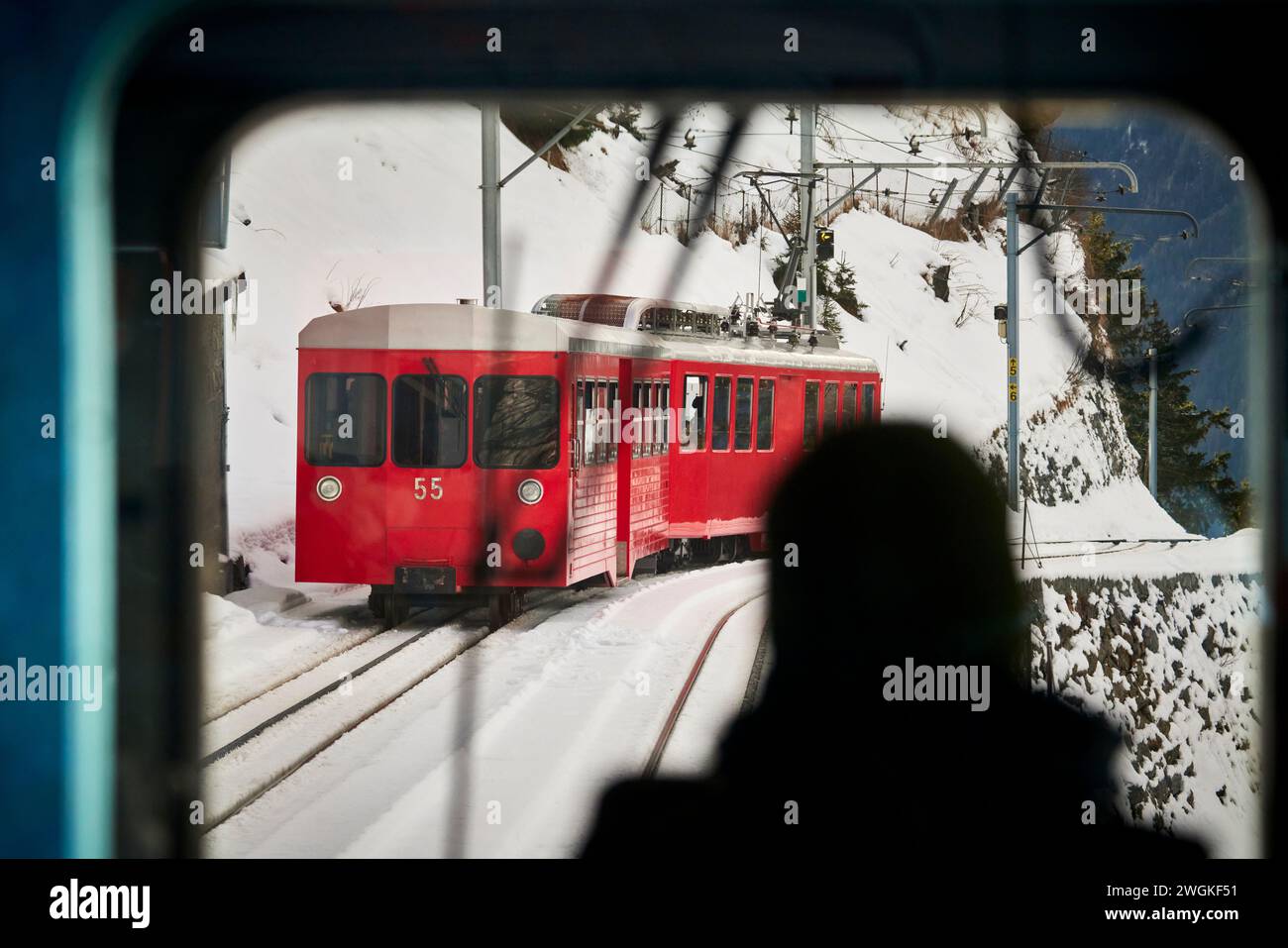 Chamonix Mont Blanc, France. Montenvers Railway or Chemin de fer du ...