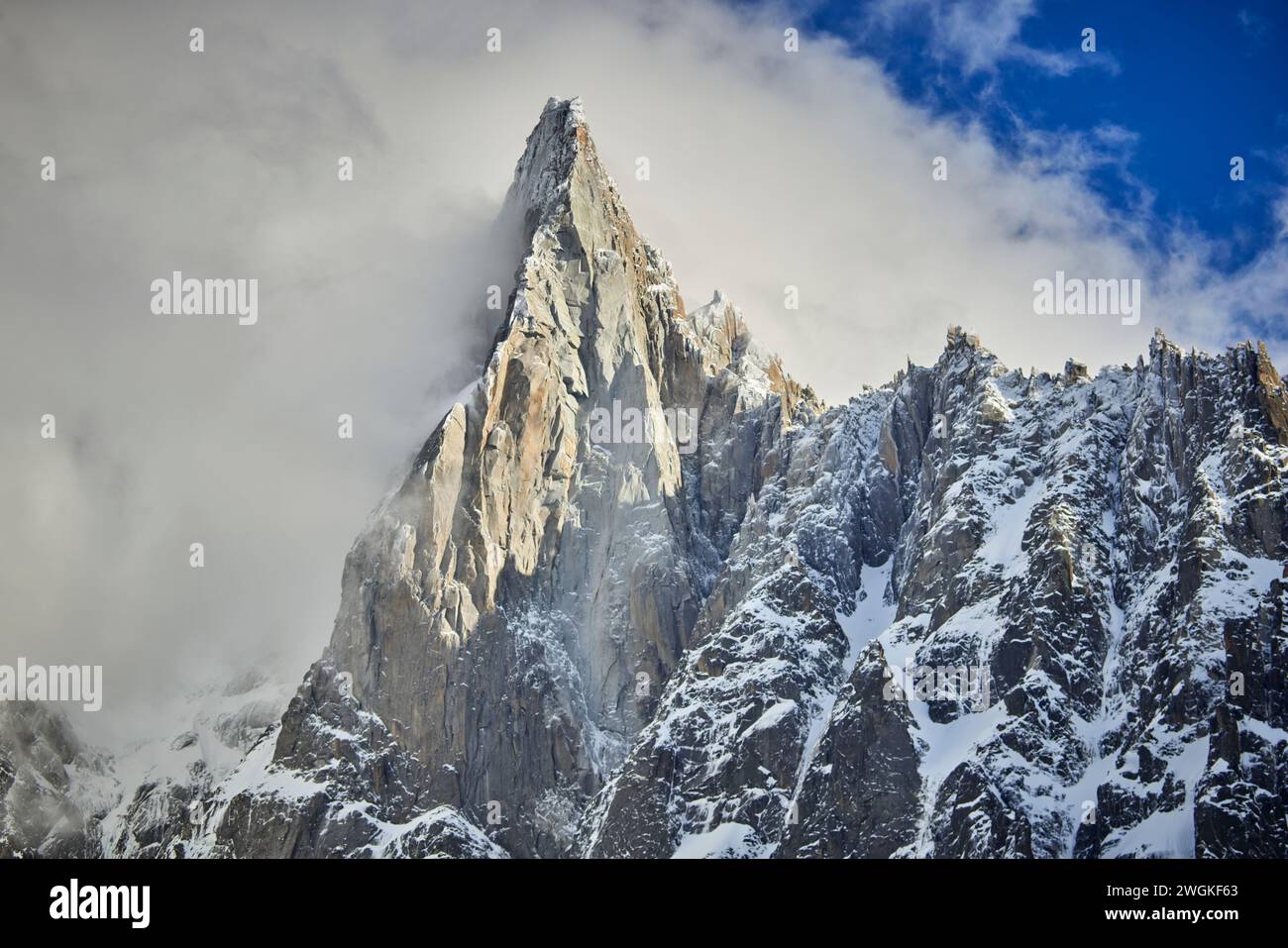 Chamonix Mont Blanc, France. Landscape view of the Alps Stock Photo - Alamy