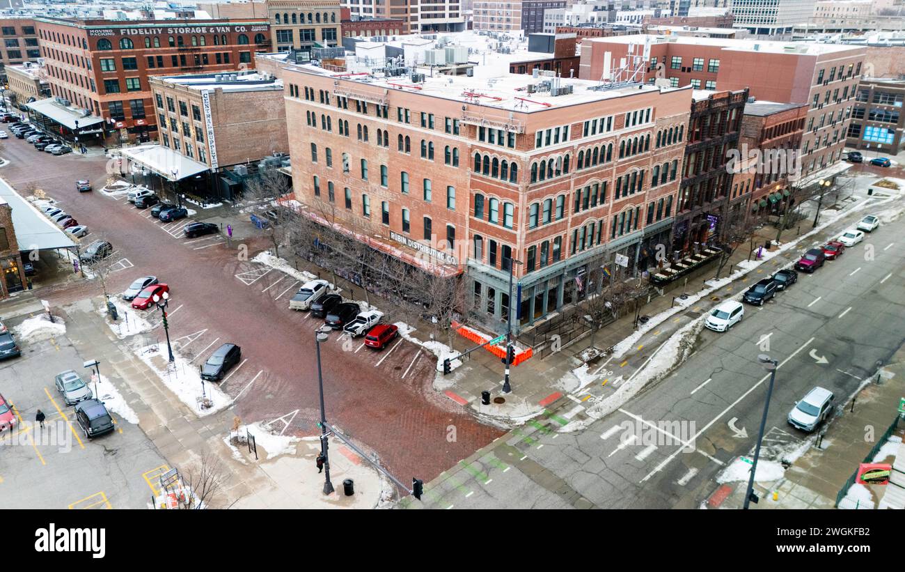 Aerial photograph of Omaha, Nebraska, USA Stock Photo - Alamy