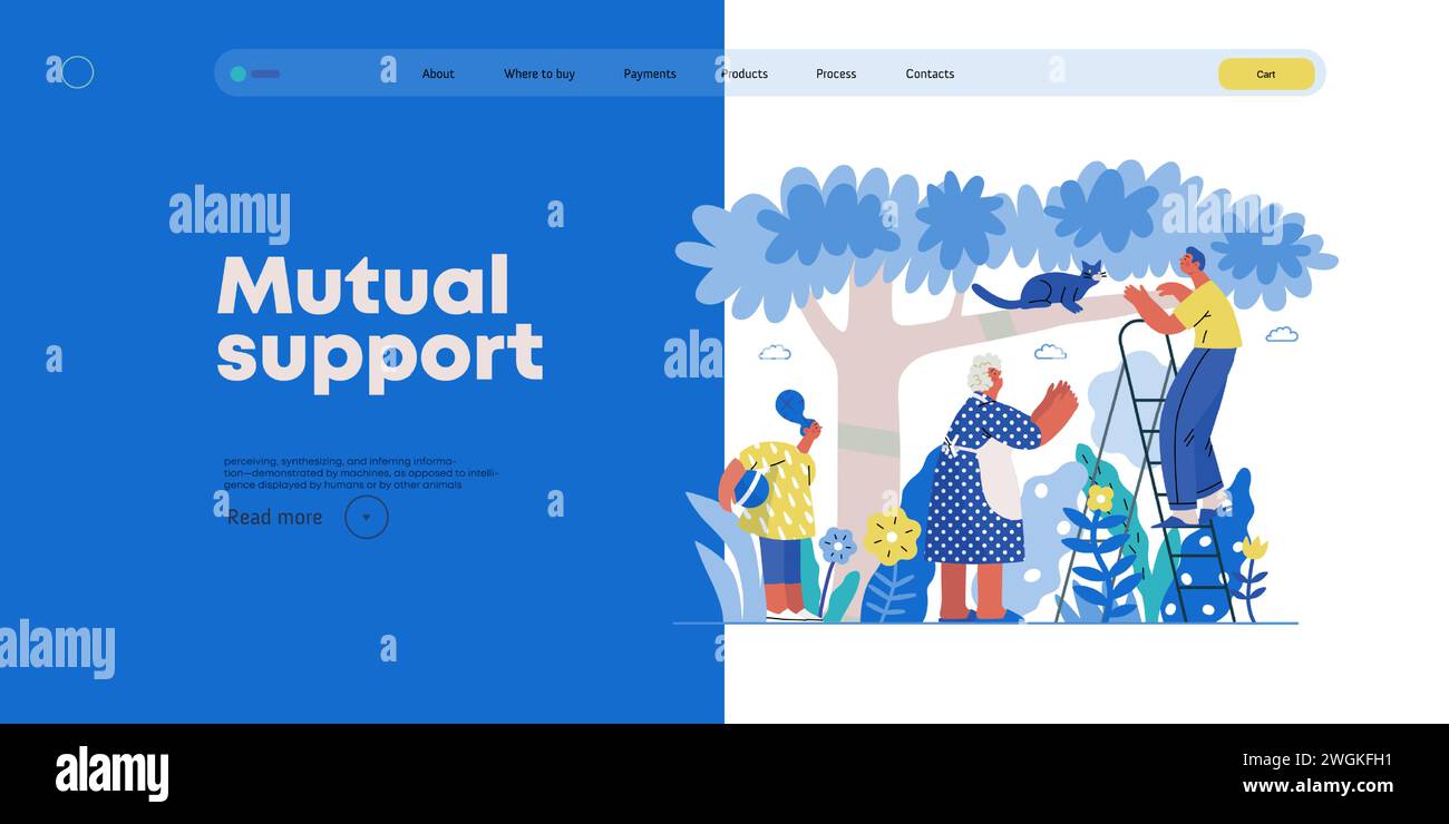 Social interaction for elderly Stock Vector Images - Alamy