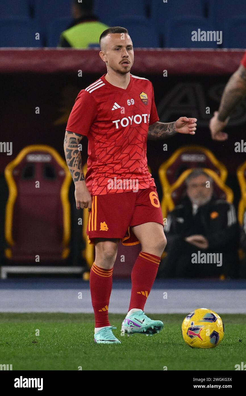 Rome, Italy. 05th Feb, 2024. Angelino of A.S. Roma during the 23th day ...