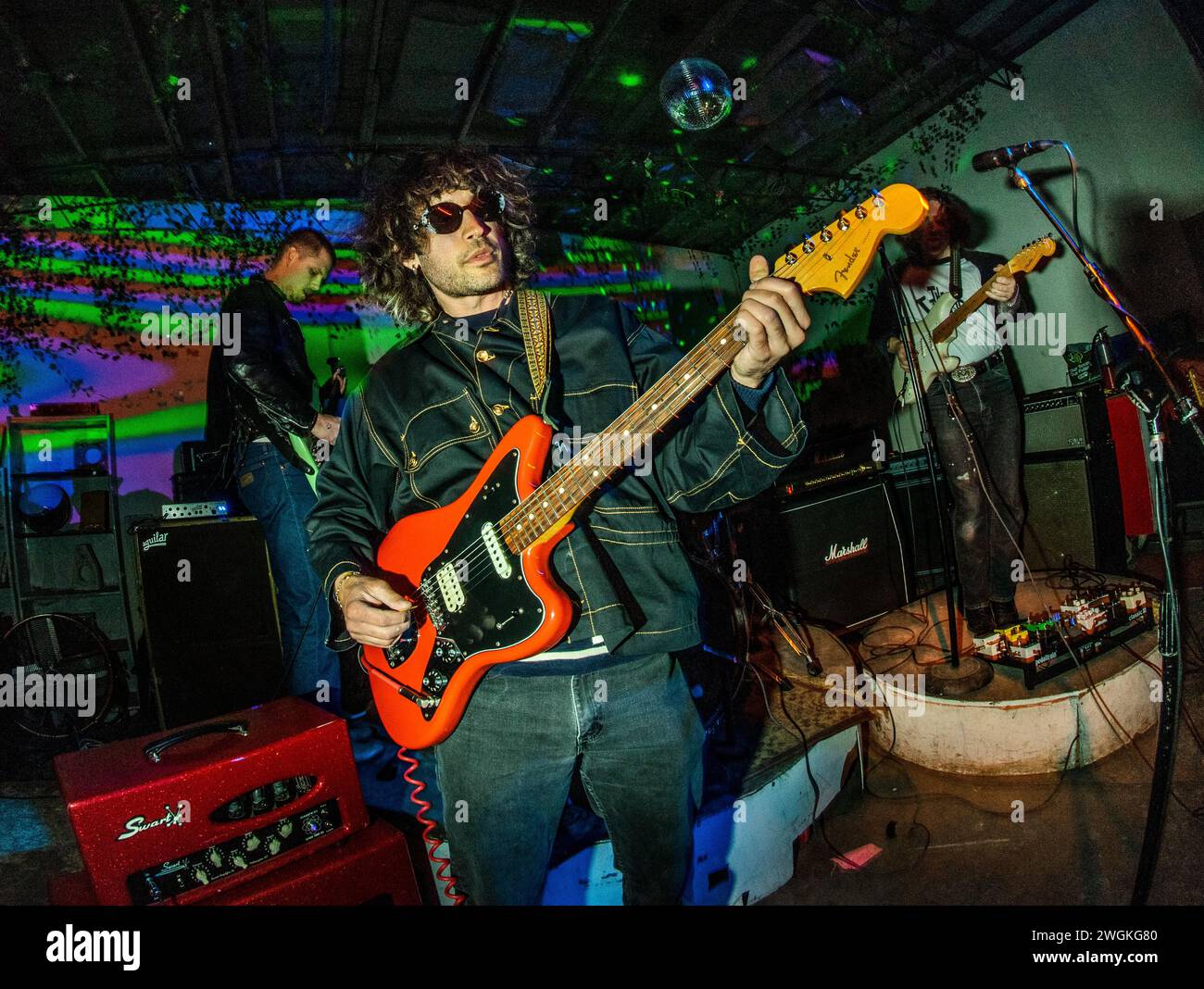 The band DIE SPITZ performs at the FarOut Lounge, Austin, Texas Stock ...