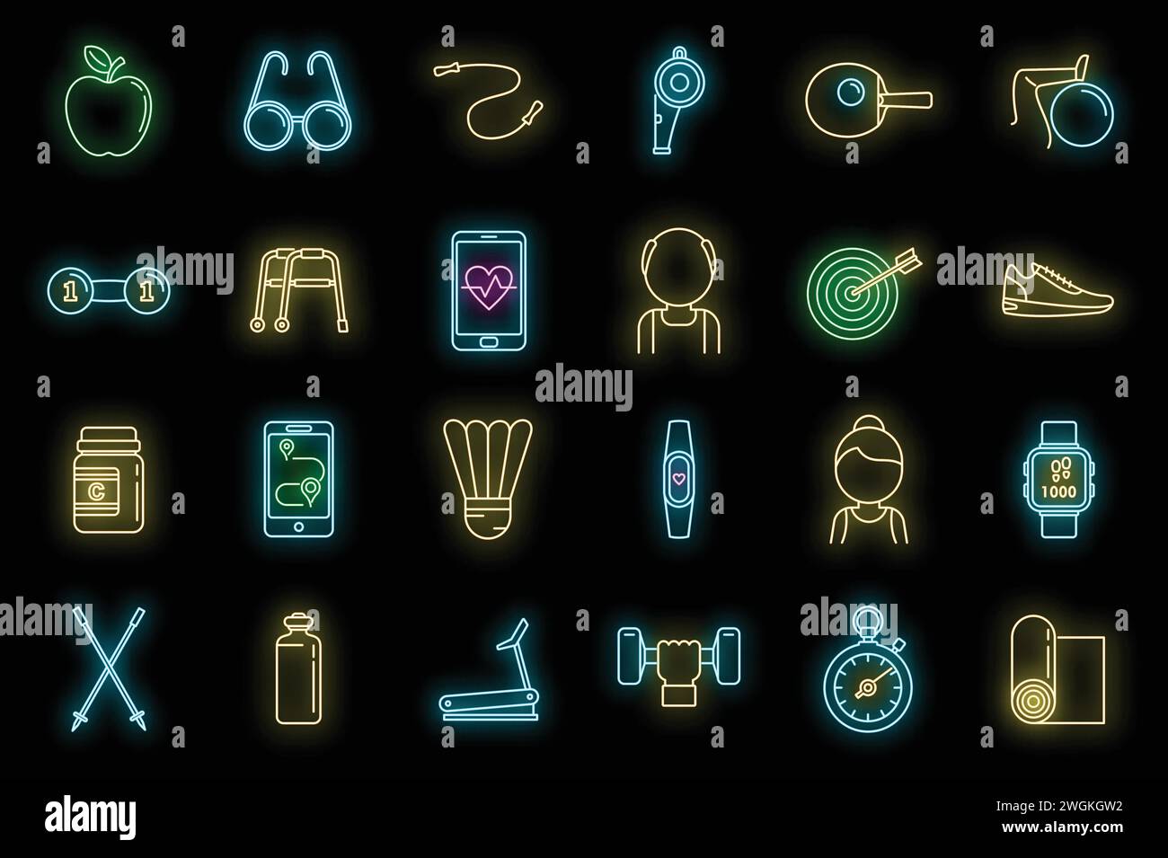 Workout seniors activity icons set. Outline set of workout seniors ... Workout seniors activity icons set. Outline set of workout seniors ...