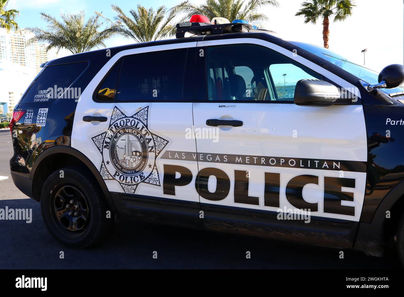 Las Vegas, Nevada: Las Vegas Metropolitan Police Department car Stock Photo - Alamy
