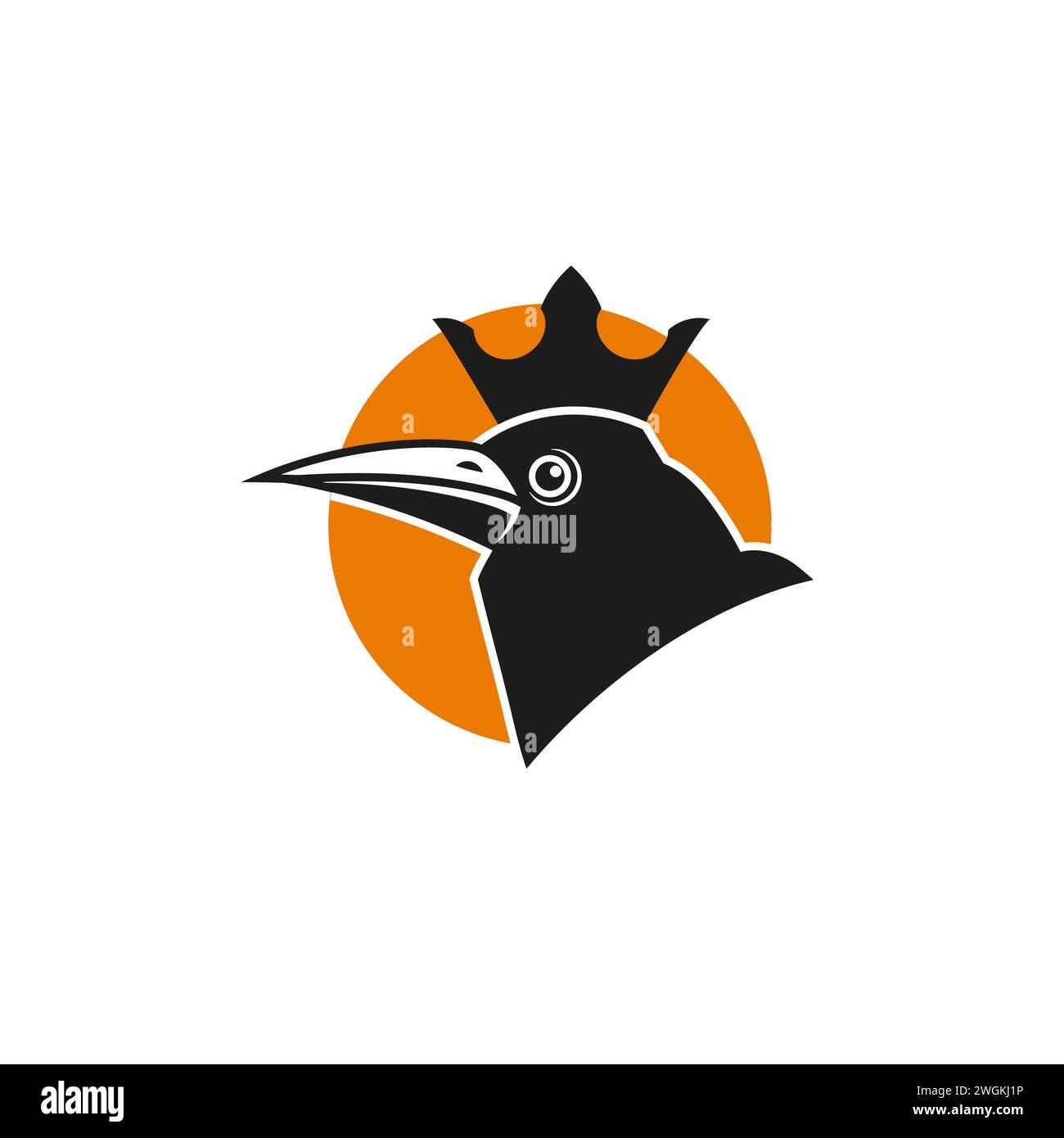 Raven, raven logo, raven icon, raven vector isolated on white Stock ...