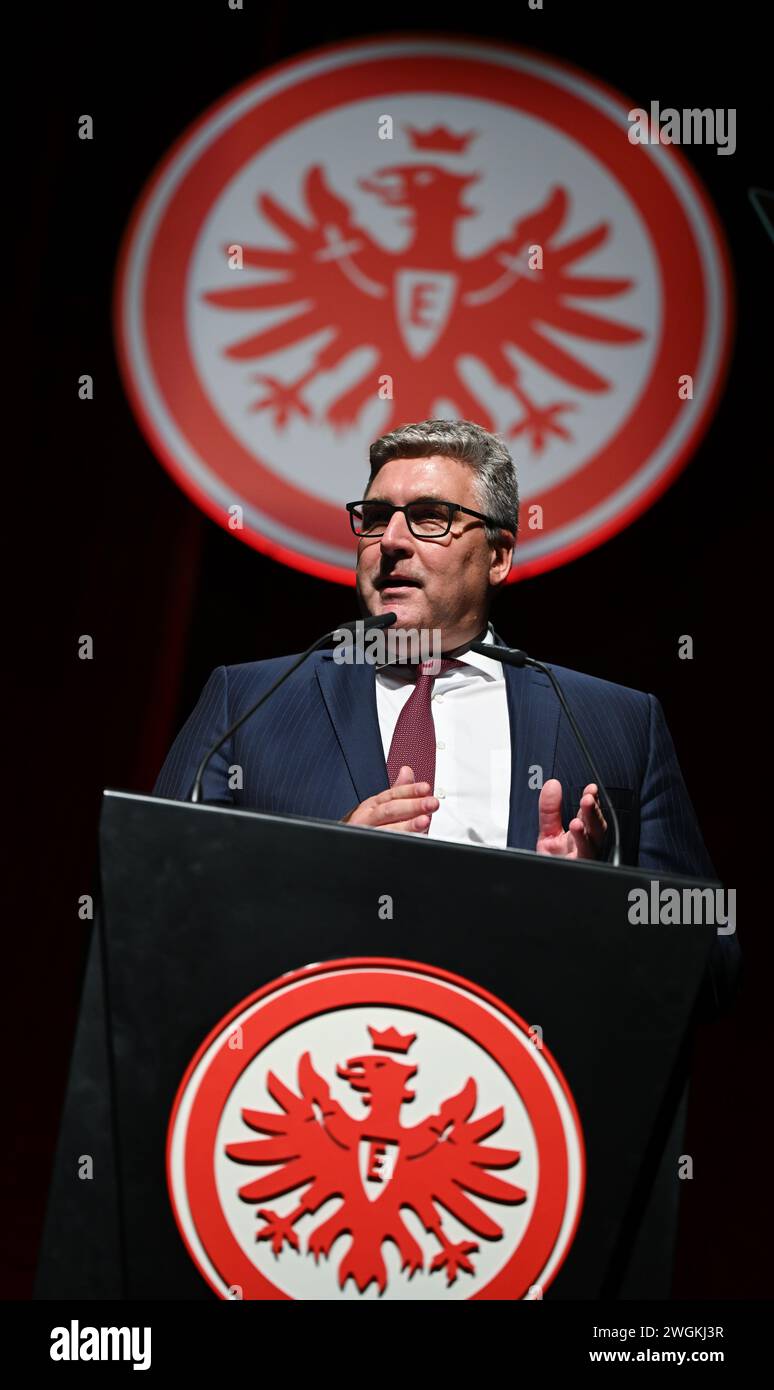05 February 2024, Hesse, Frankfurt/Main: Axel Hellmann, CEO of ...