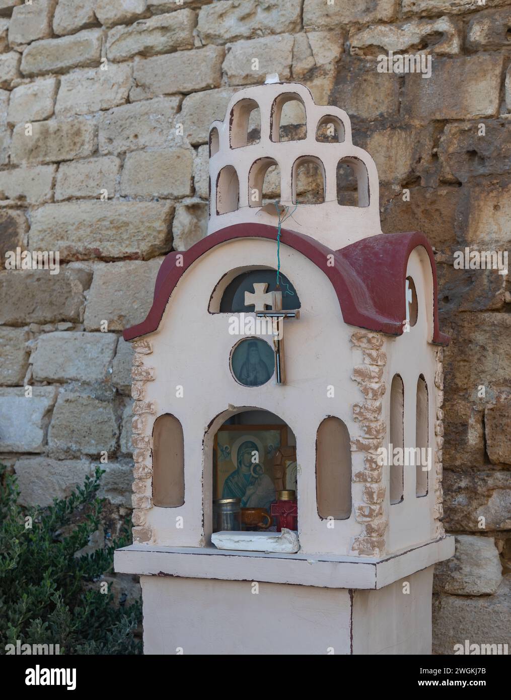A picture of a Kandylakia, the small orthodox church shrines put in ...