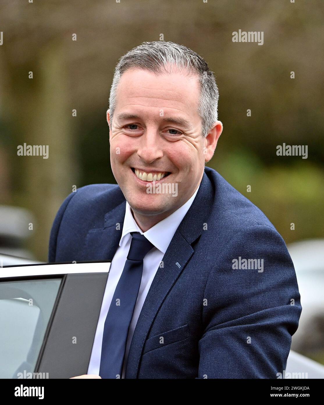 Minister of Education Paul Given from the DUP arriving for an Northern ...